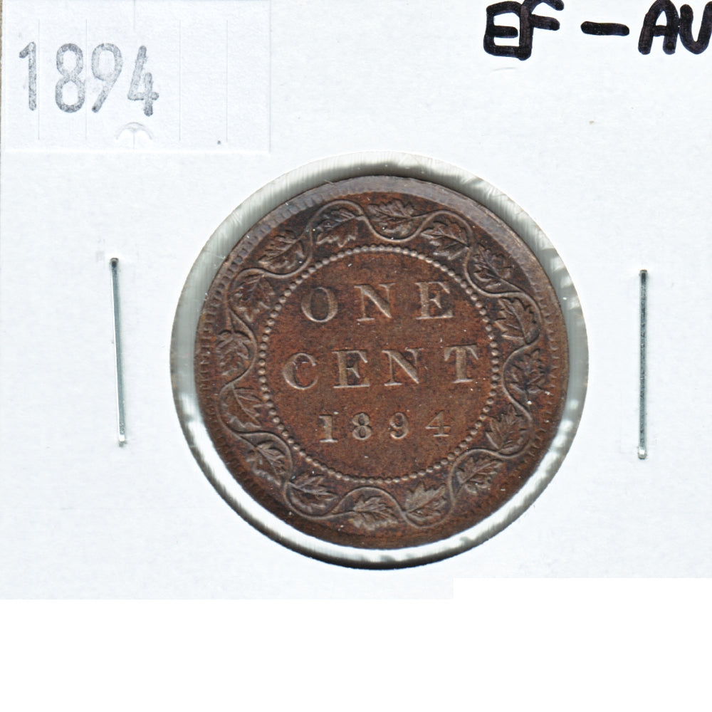 1894 Canada 1-cent EF-AU (EF45) – Colonial Acres Coins