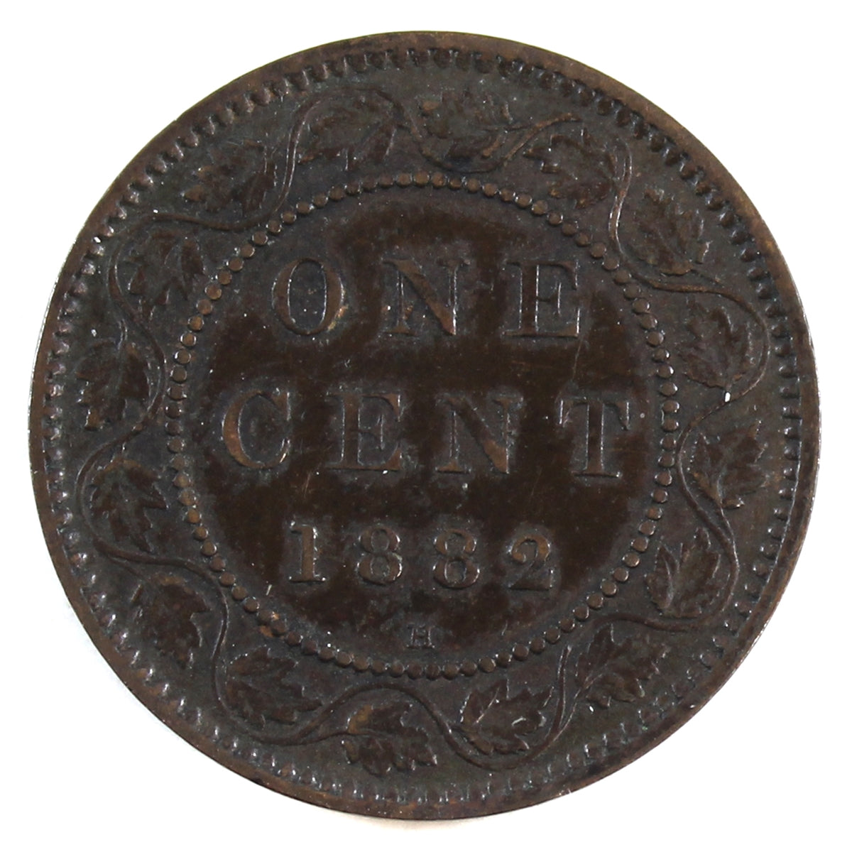 1882H Obv. 1a Canada 1-cent Extra Fine (EF40) – Colonial Acres Coins