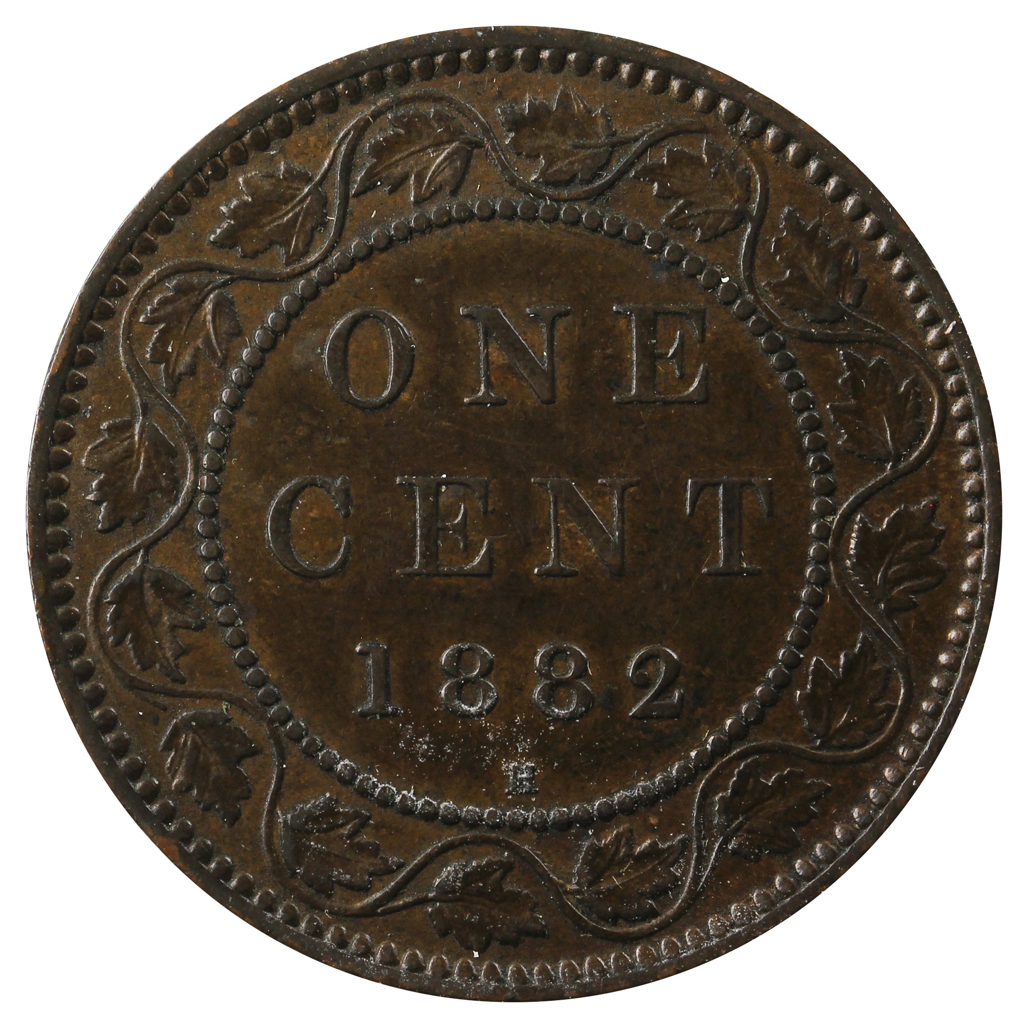 1882H Obv. 2 Canada 1-cent Extra Fine (EF40) – Colonial Acres Coins