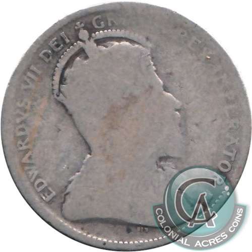 1909 Canada 25-cents About Good (AG-3) – Colonial Acres Coins