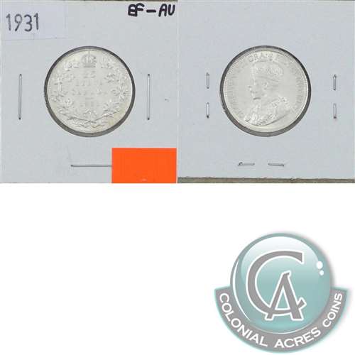 1931 Canada 25-cents EF-AU (EF-45) $ – Colonial Acres Coins