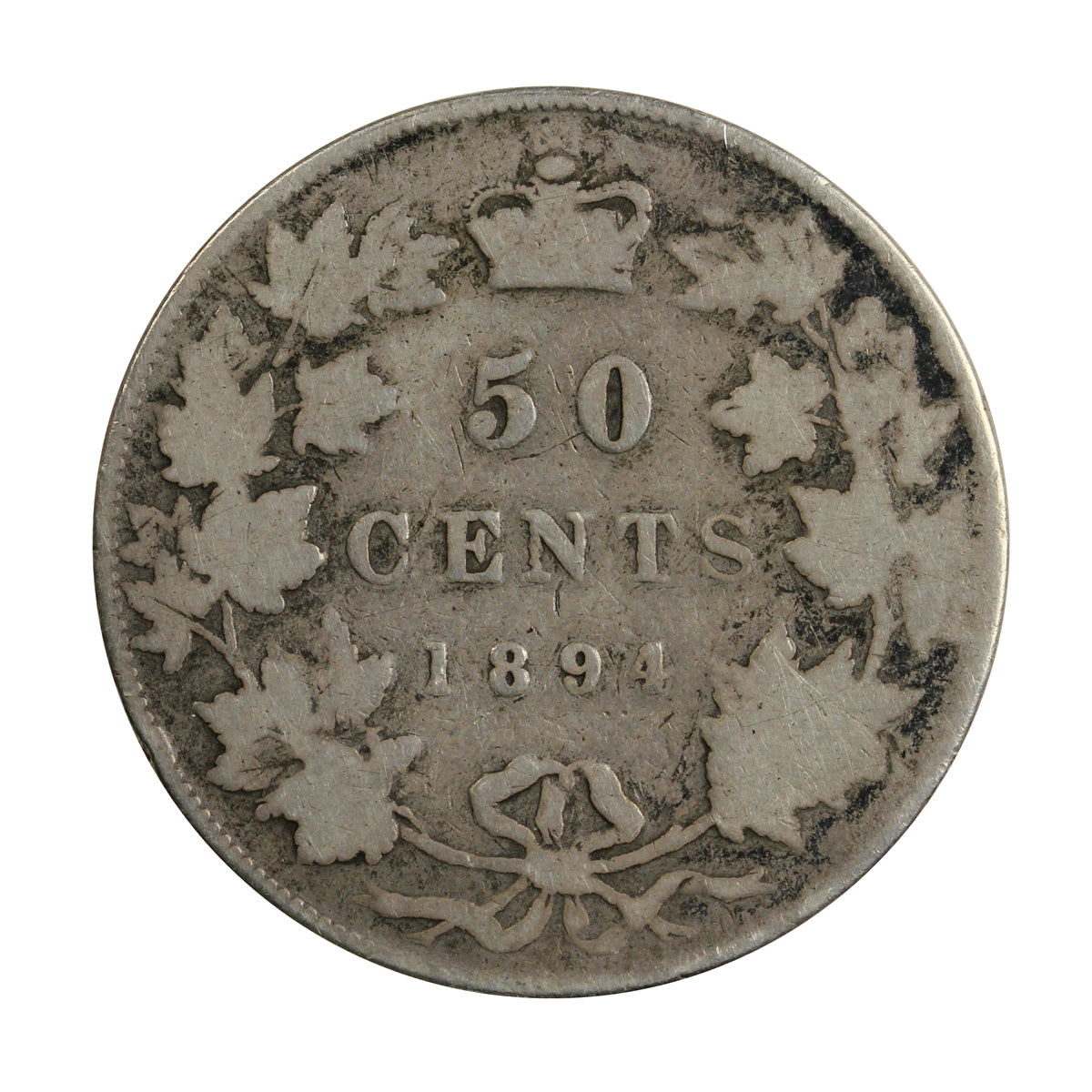1894 Canada 50-cents Good (G4) $ – Colonial Acres Coins