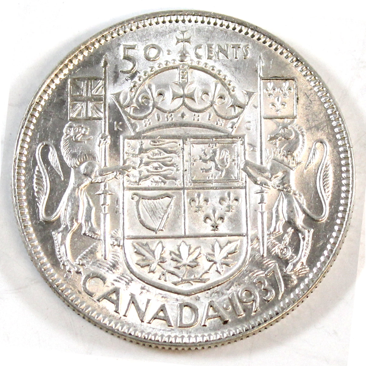 1937 Canada 50-cents Extra Fine (EF40) – Colonial Acres Coins