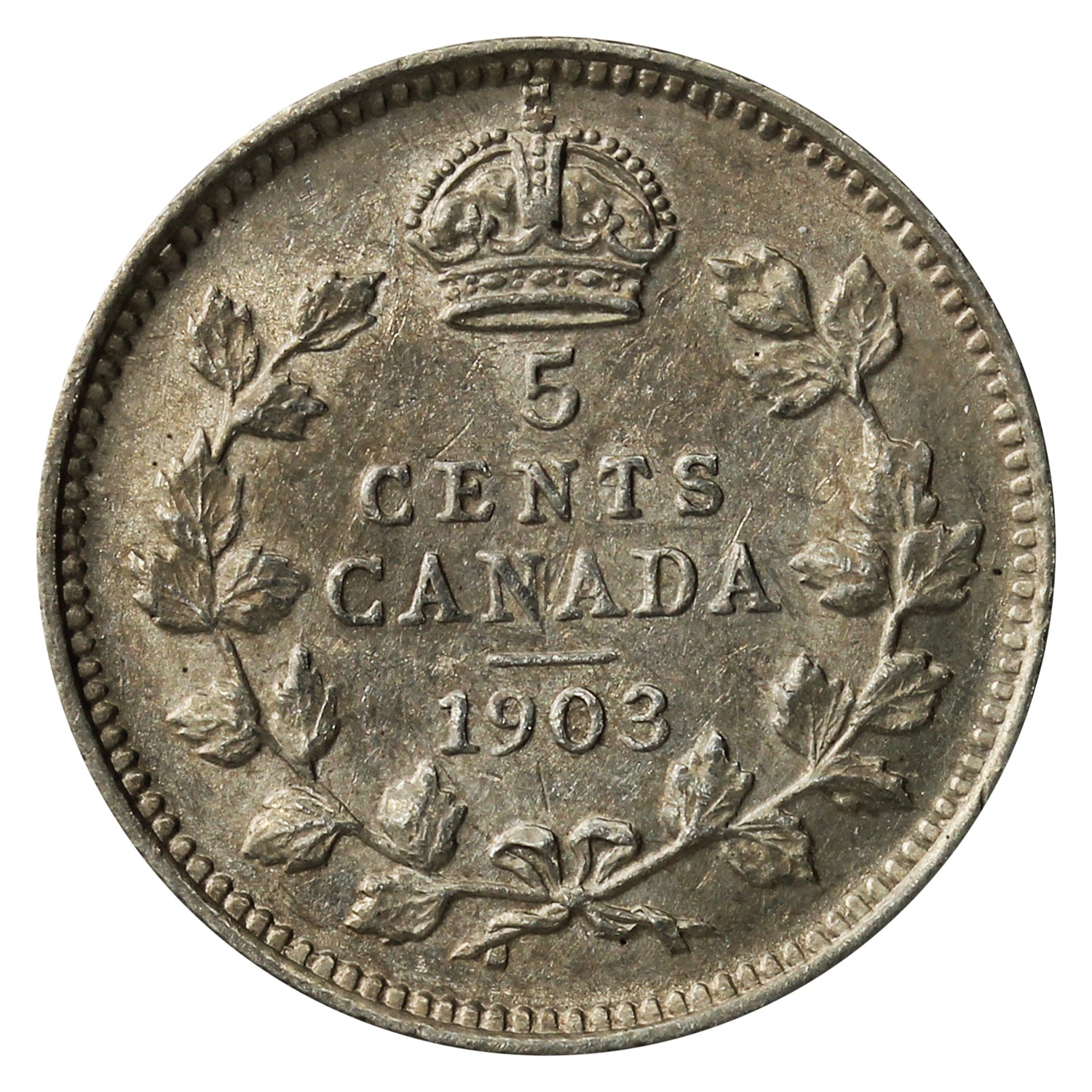 1903 Canada 5-cents Extra Fine (EF40) $ – Colonial Acres Coins