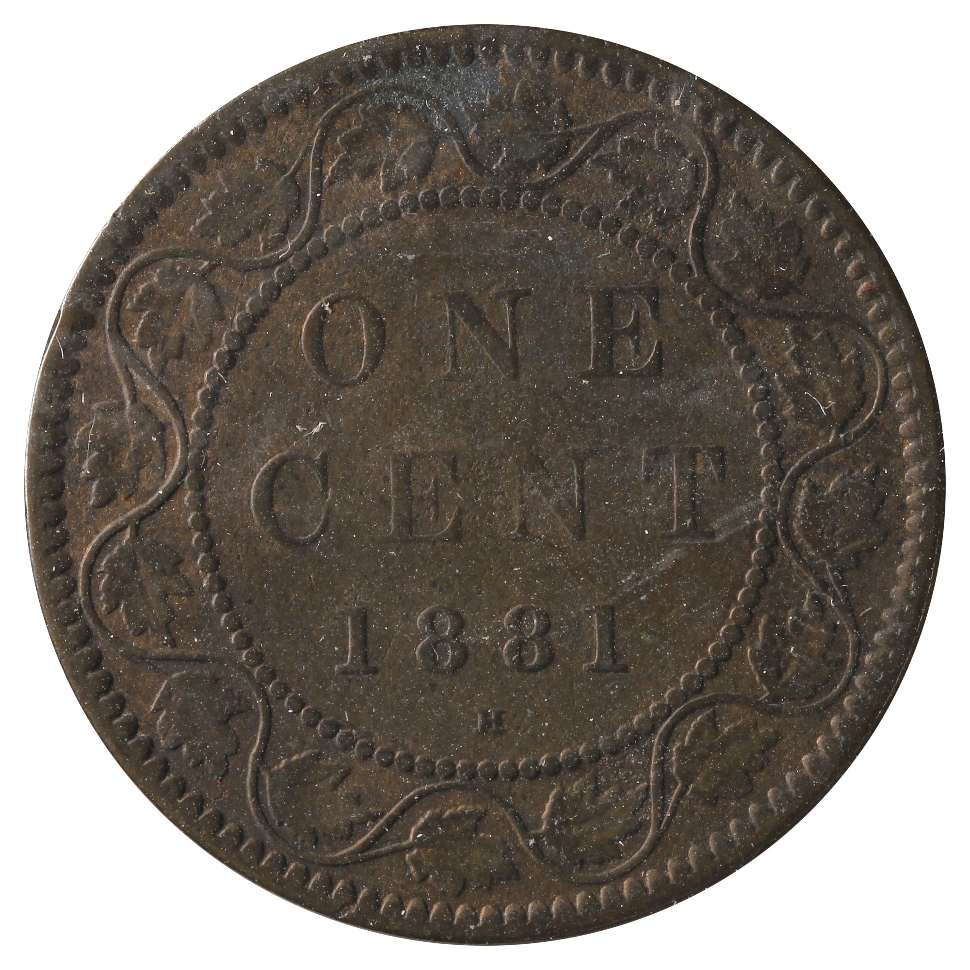 1881H Obv.1a Canada 1-Cent Very Good (VG-8) Scratched, Cleaned or Impa – Colonial Acres Coins