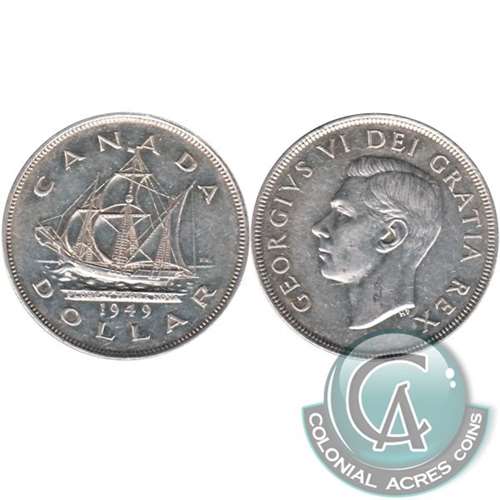 1949 Canada Dollar Extra Fine (EF40) – Colonial Acres Coins