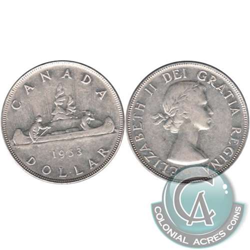 1953 NSS Canada Dollar Circulated – Colonial Acres Coins
