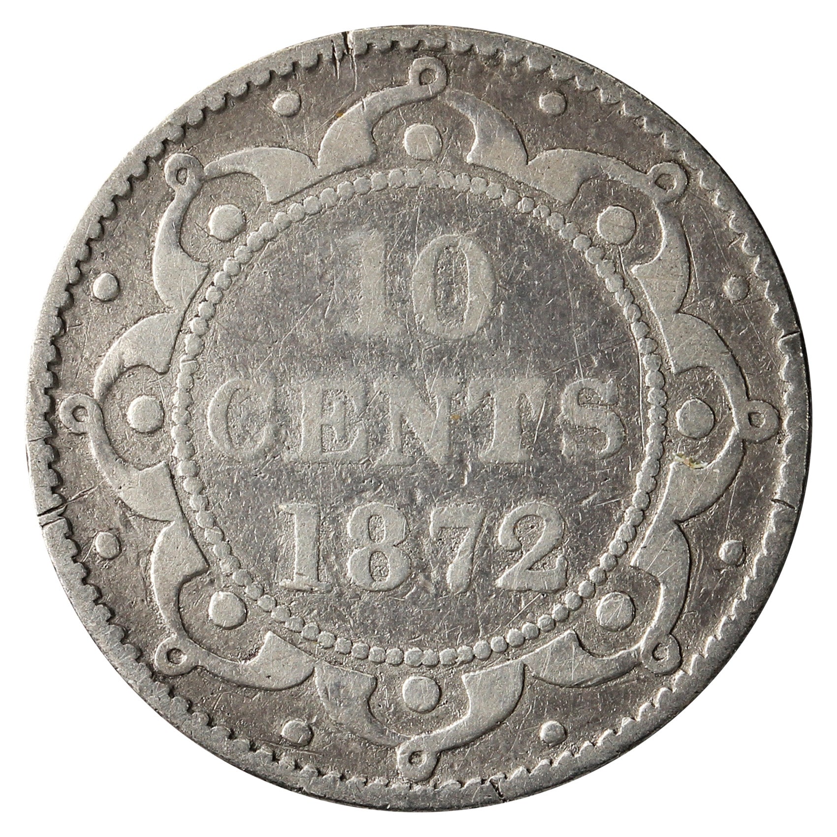 1872H Newfoundland 10-cents Good (G4) – Colonial Acres Coins