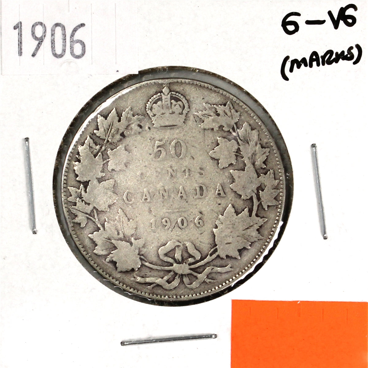 1906 Canada 50-cents G-VG (G-6) Scratched, Cleaned or Impaired – Colonial Acres Coins