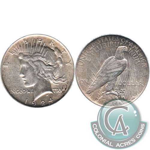 1924 USA Dollar Extra Fine (EF-40) – Colonial Acres Coins