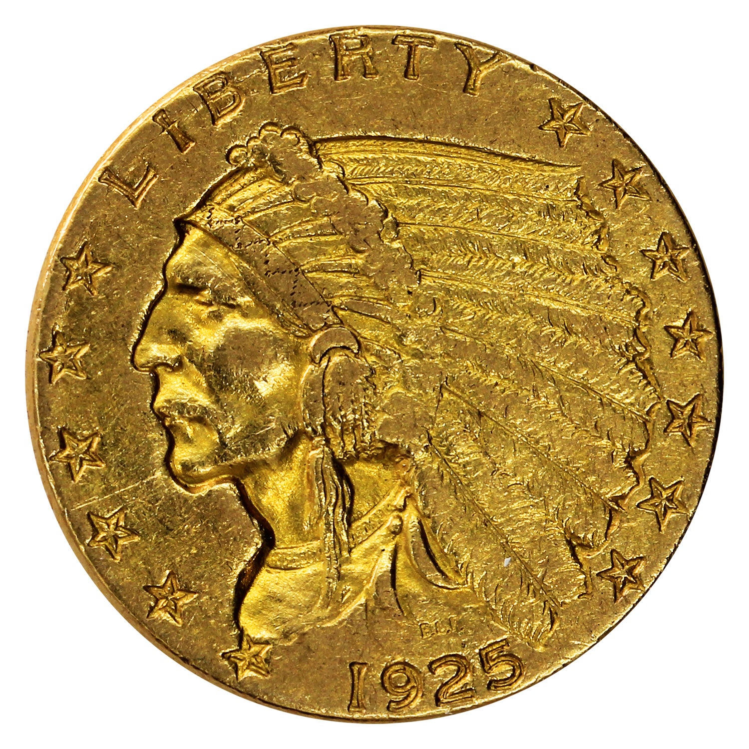 1925 D USA $2.50 Gold Quarter Eagle Extra Fine (EF-40) – Colonial Acres Coins
