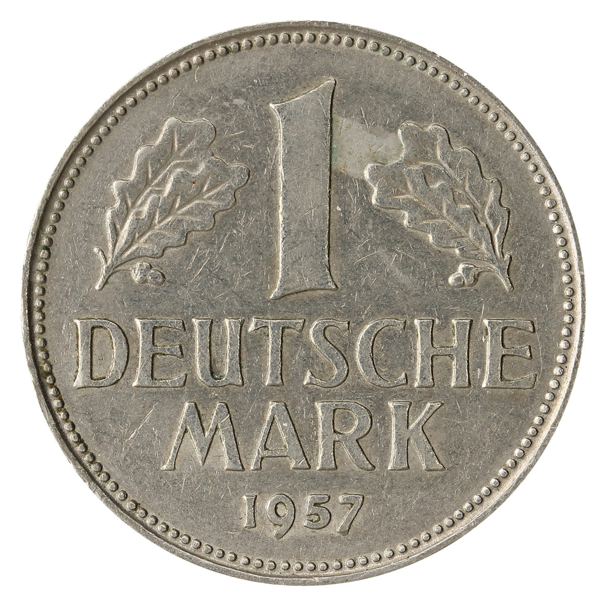 Germany 1957D Mark Extra Fine (EF40) $ – Colonial Acres Coins