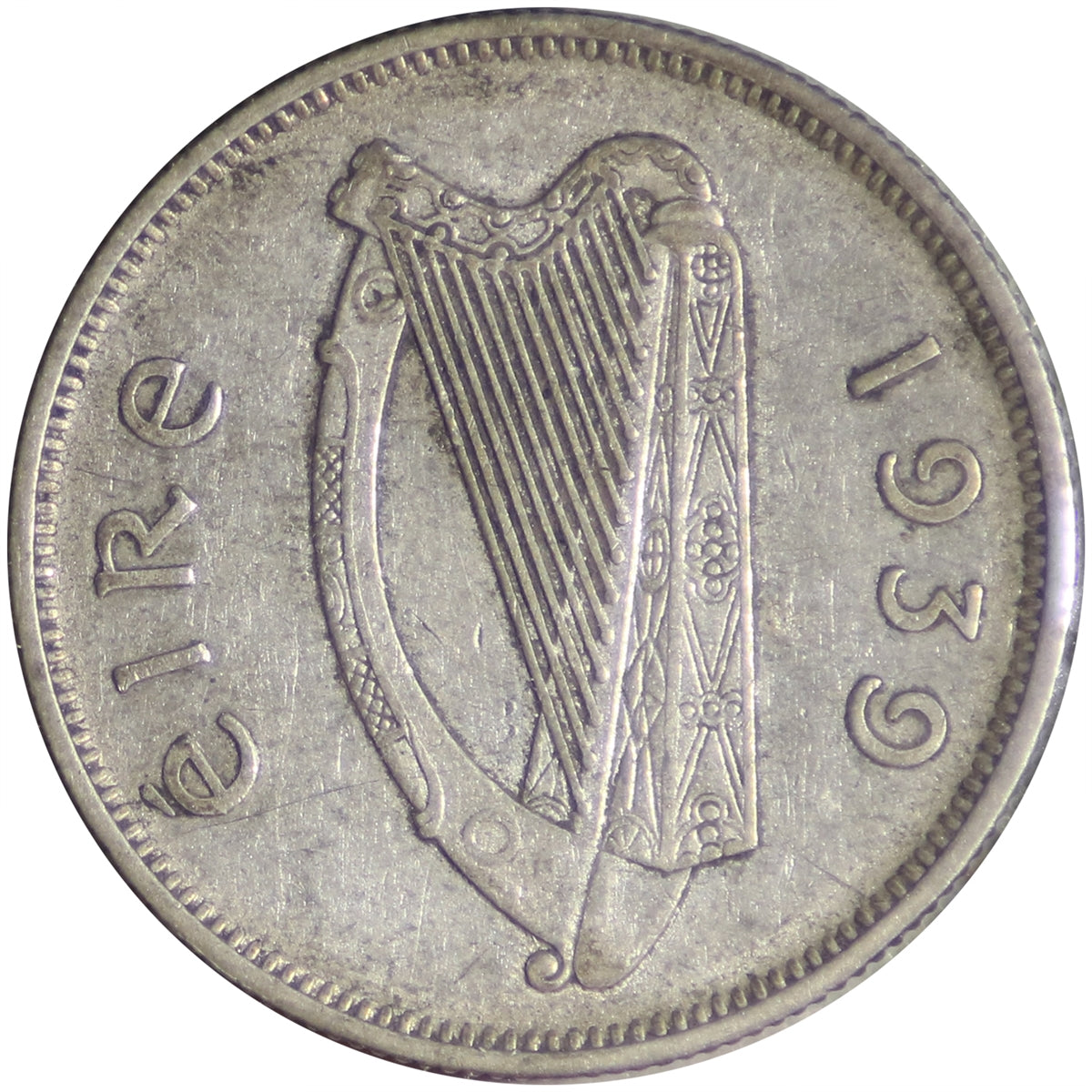 Ireland 1939 Florin Extra Fine (EF40) – Colonial Acres Coins
