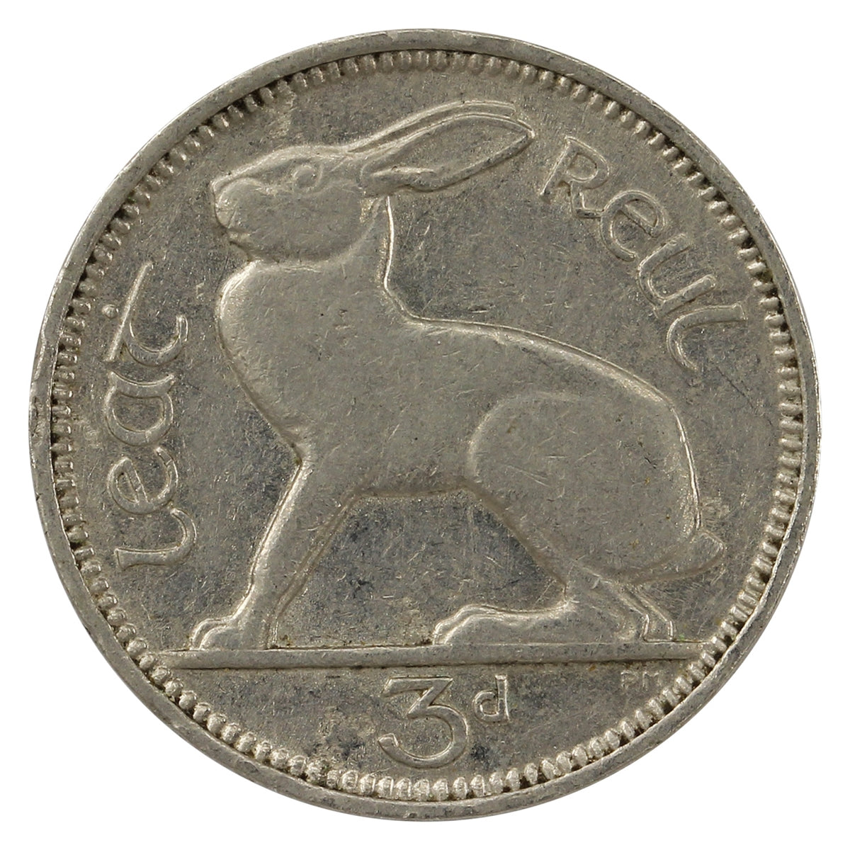 Ireland 1939 3 Pence Extra Fine (EF-40) at Colonial Acres Coins