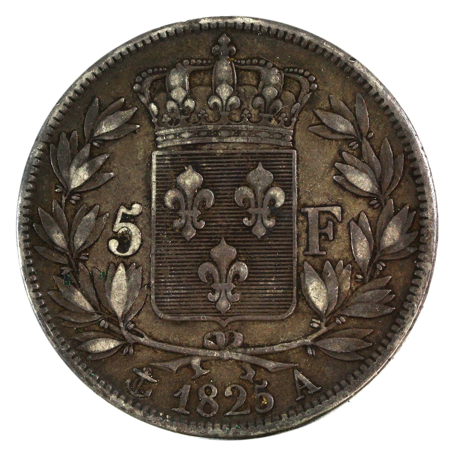 France 1825A 5 Francs VF-EF (VF30) $ – Colonial Acres Coins