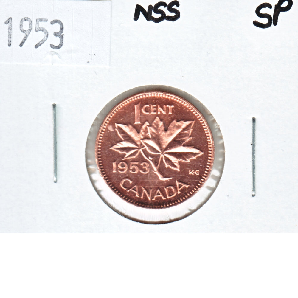 1953 NSS Canada 1-cent Specimen $ – Colonial Acres Coins