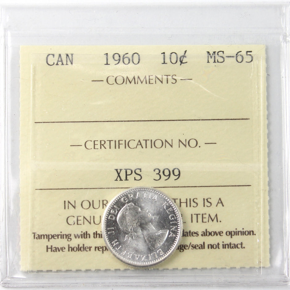 10 Cents 1960-1969 | Colonial Acres Coins