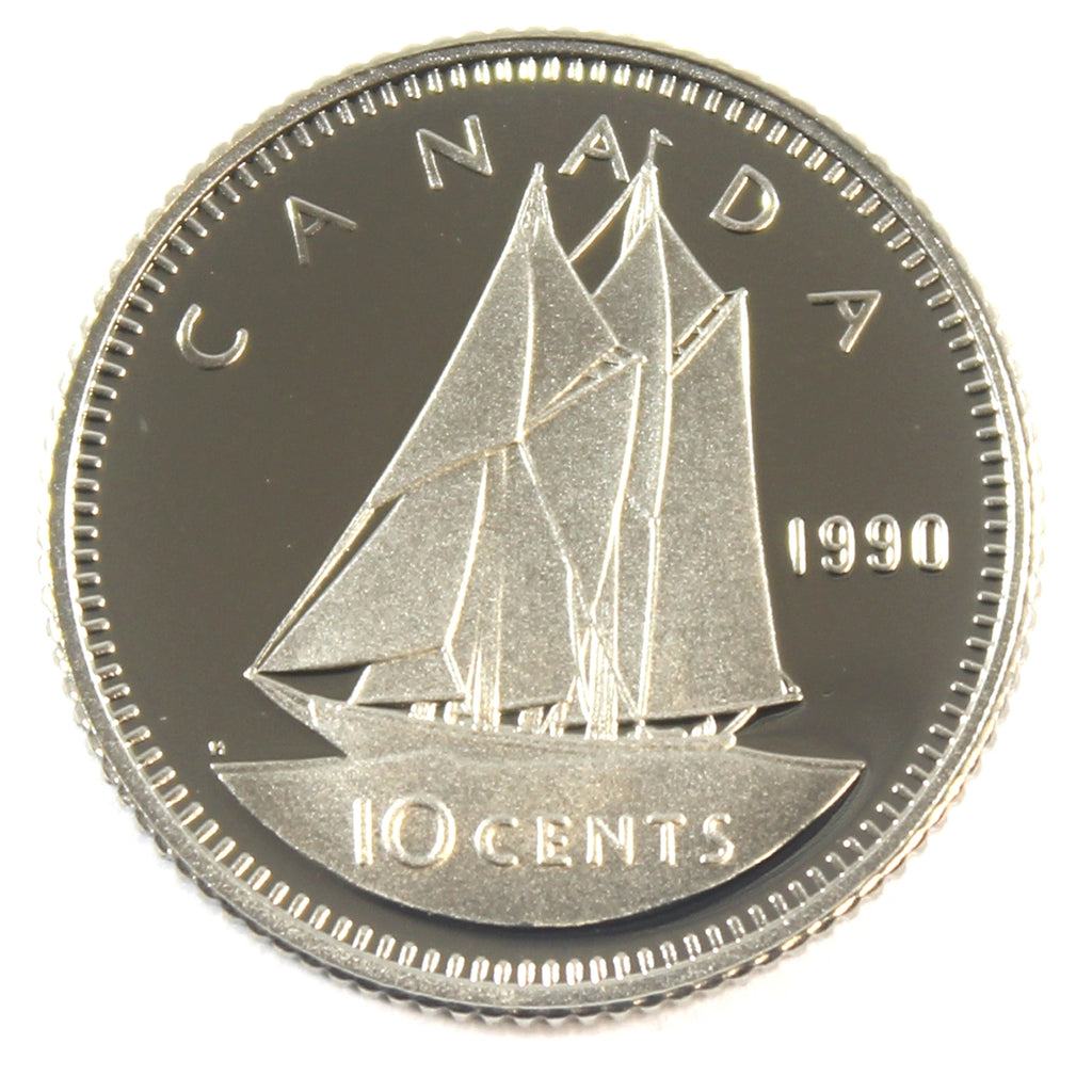 1990 Canada 10-cent Proof – Colonial Acres Coins