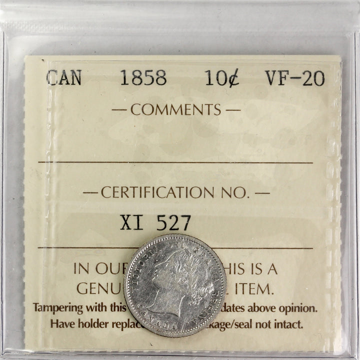 10 Cents 1858-1899 | Colonial Acres Coins
