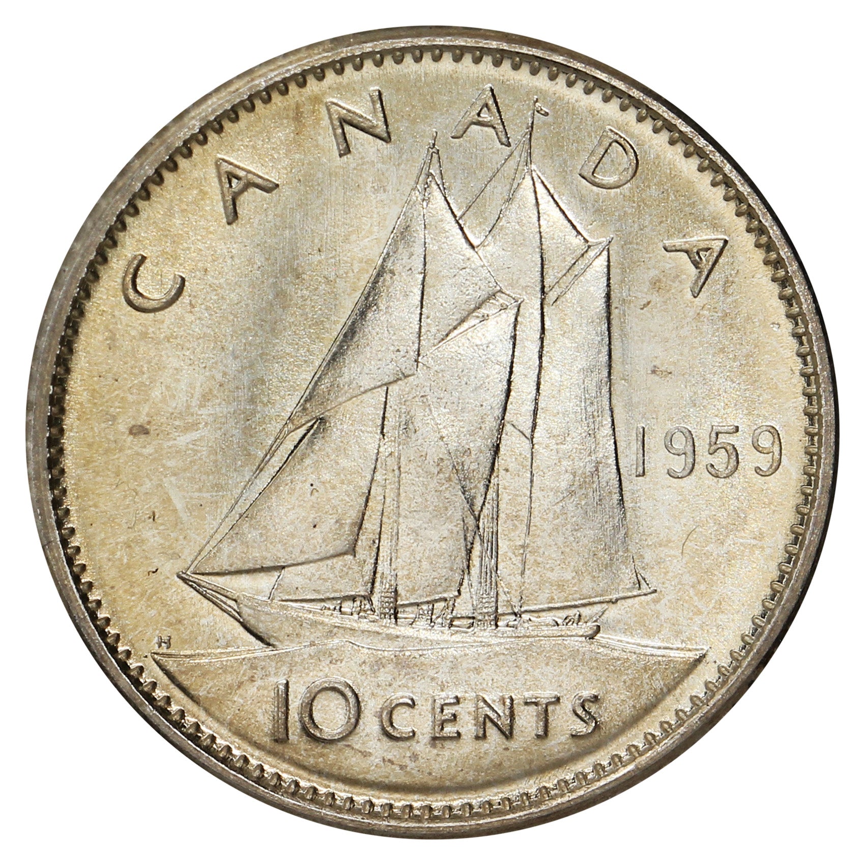 1959 Canada 10-cents Proof Like – Colonial Acres Coins