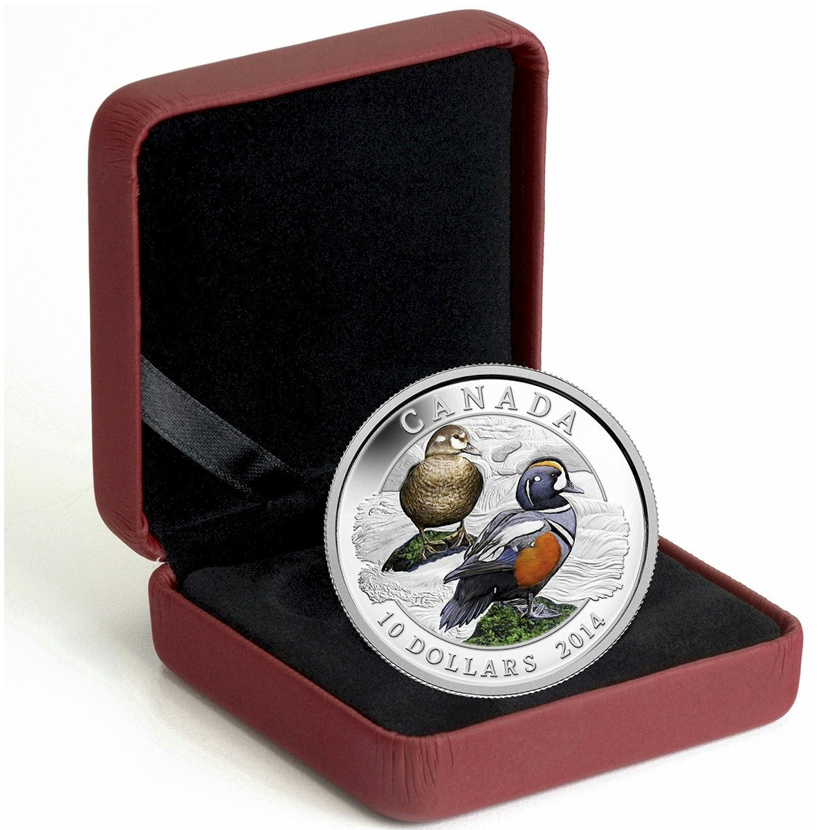 RDC 2014 $10 Ducks of Canada - Harlequin Duck Fine Silver (No Tax) Imp ...