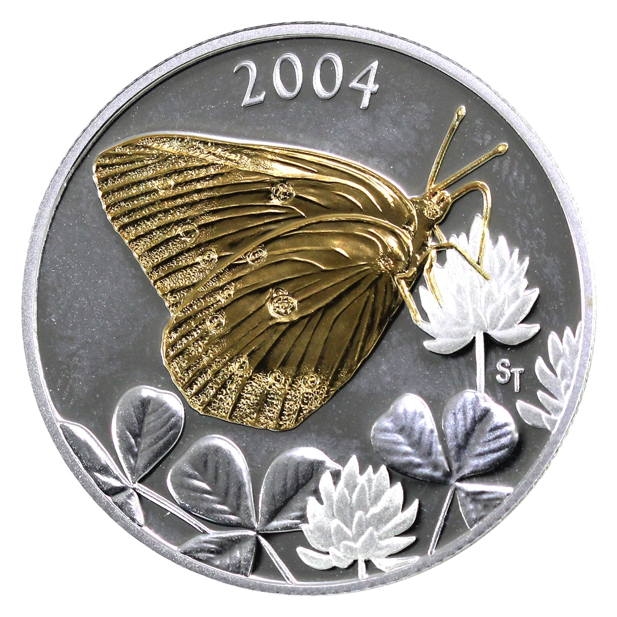 2004 Canada 50-cent Butterfly - Clouded Sulphur Sterling Silver (#2 ...