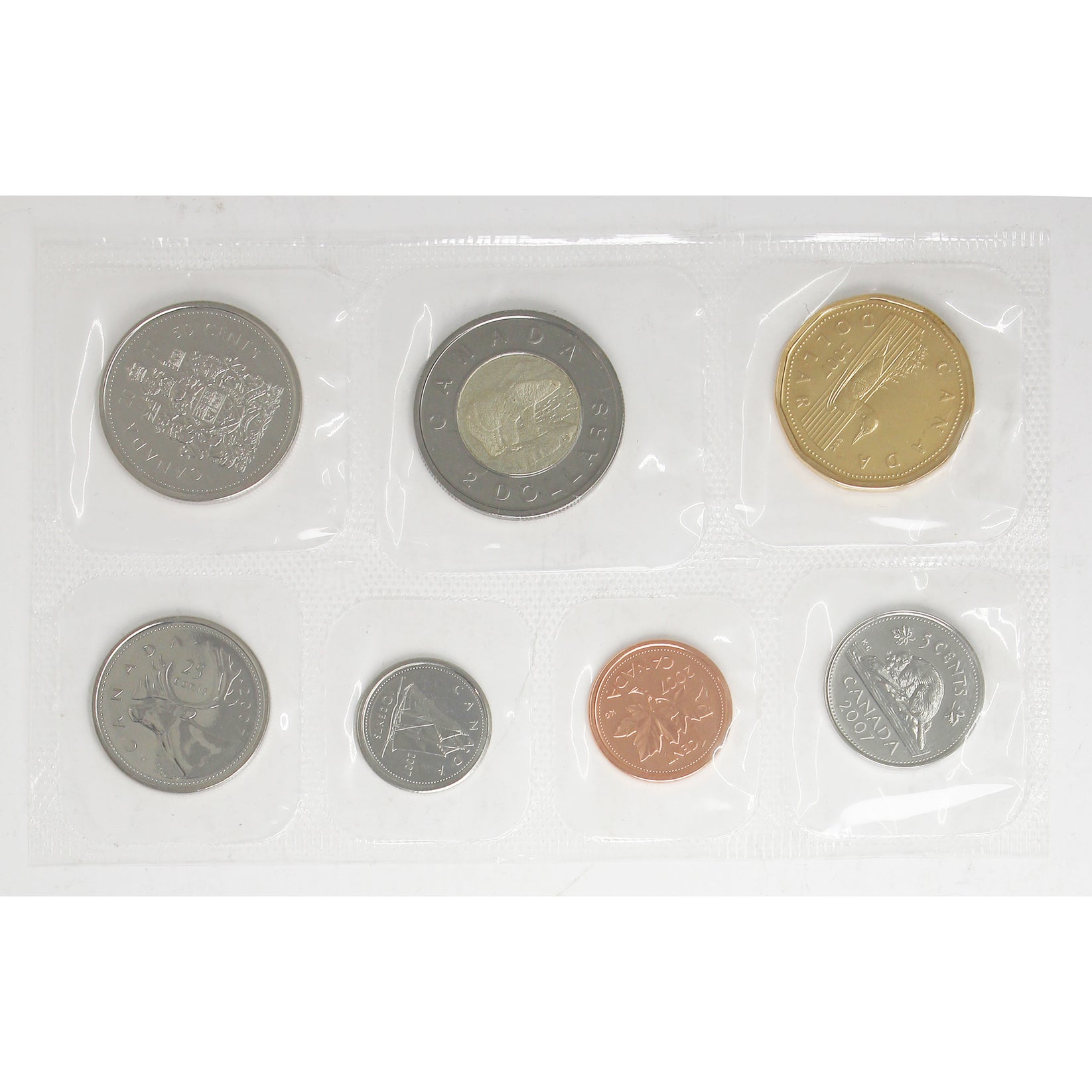 2007 Mule Canada Curved 7 Variety Proof Like Set ($2 Mule in set ...