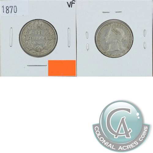 25 Cents 1858-1899 | Colonial Acres Coins