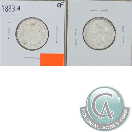 1883H Canada 25-cents Extra Fine (EF-40) $ – Colonial Acres Coins