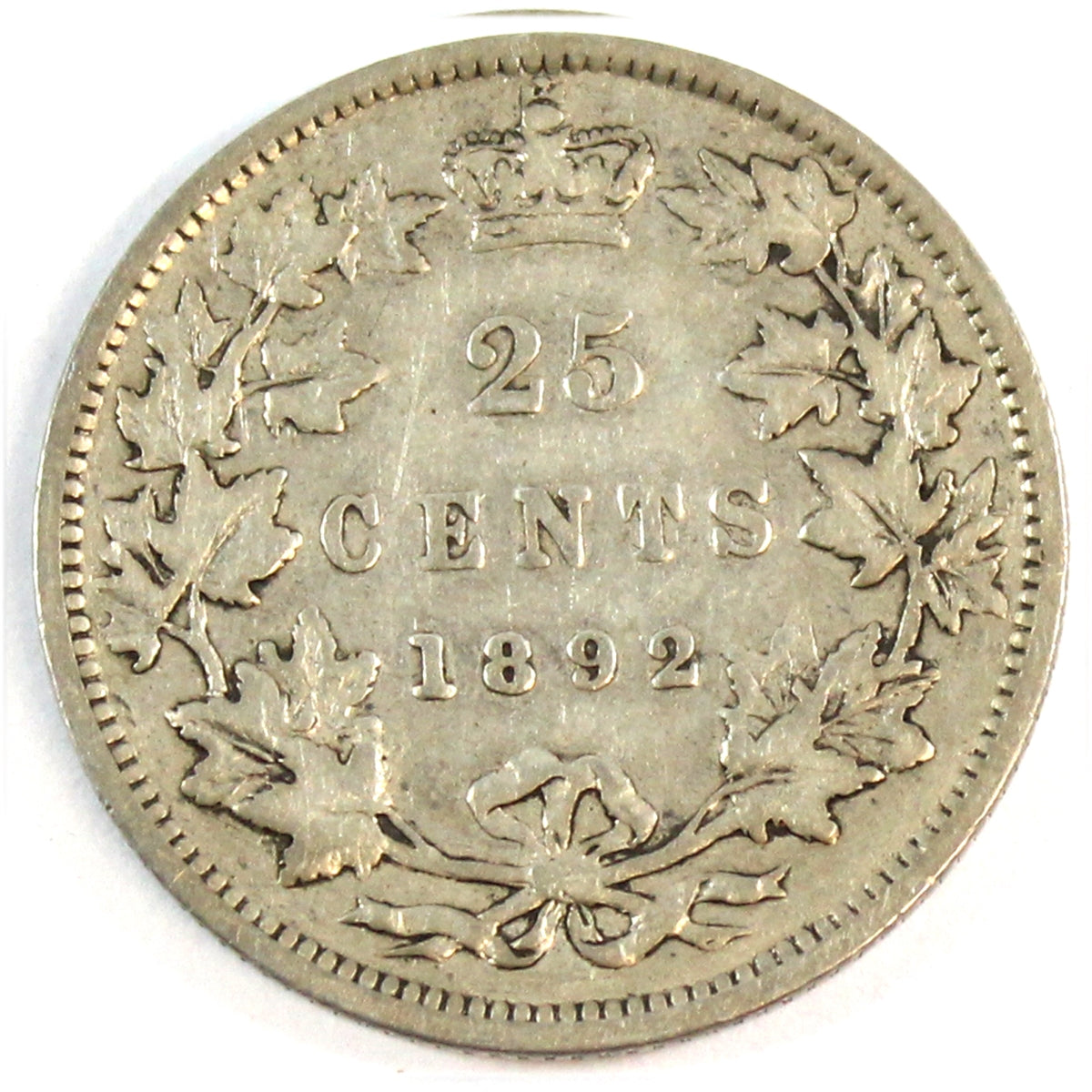 1892 Canada 25-cents Fine (F12) $ – Colonial Acres Coins