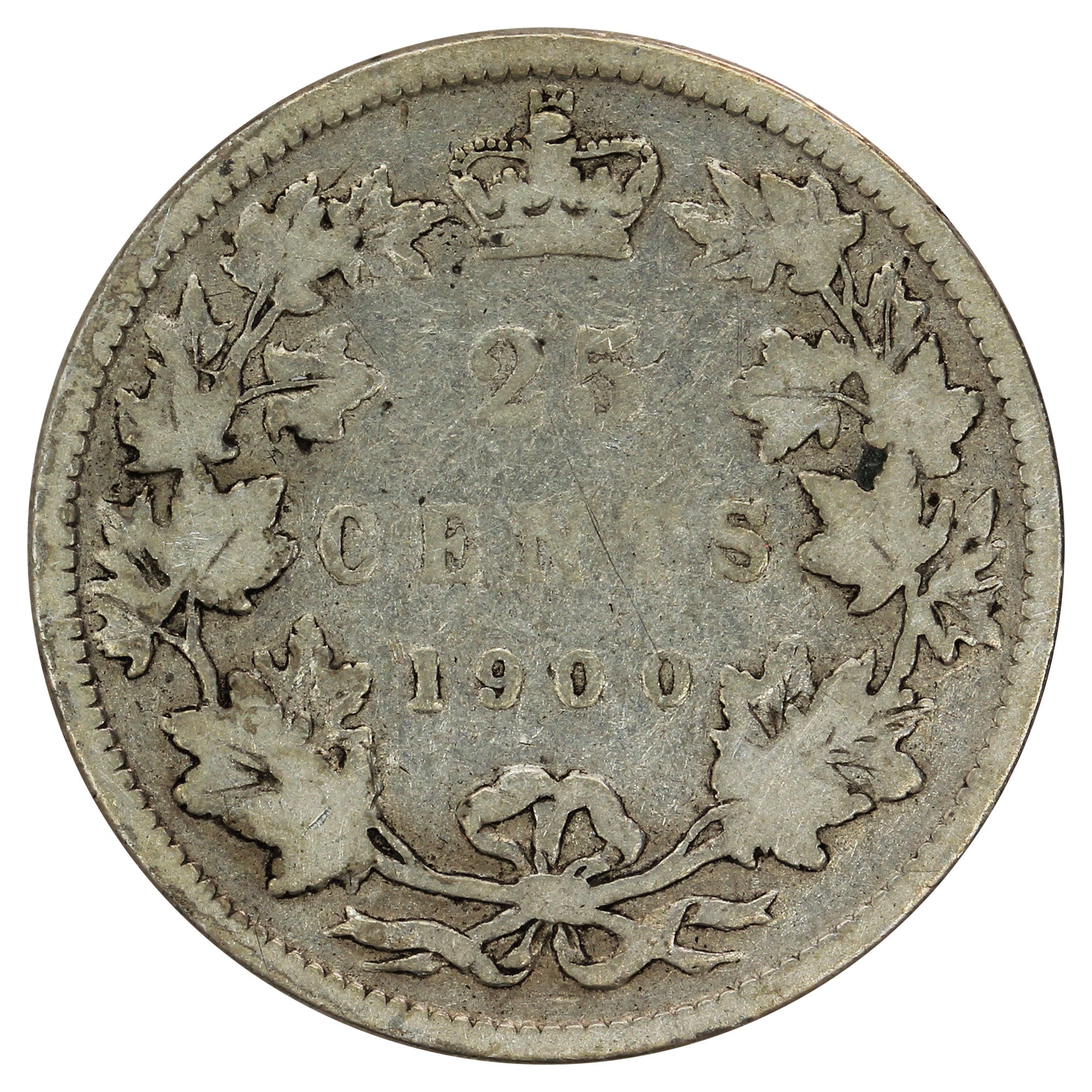 1900 Canada 25-cents Good (G4) – Colonial Acres Coins