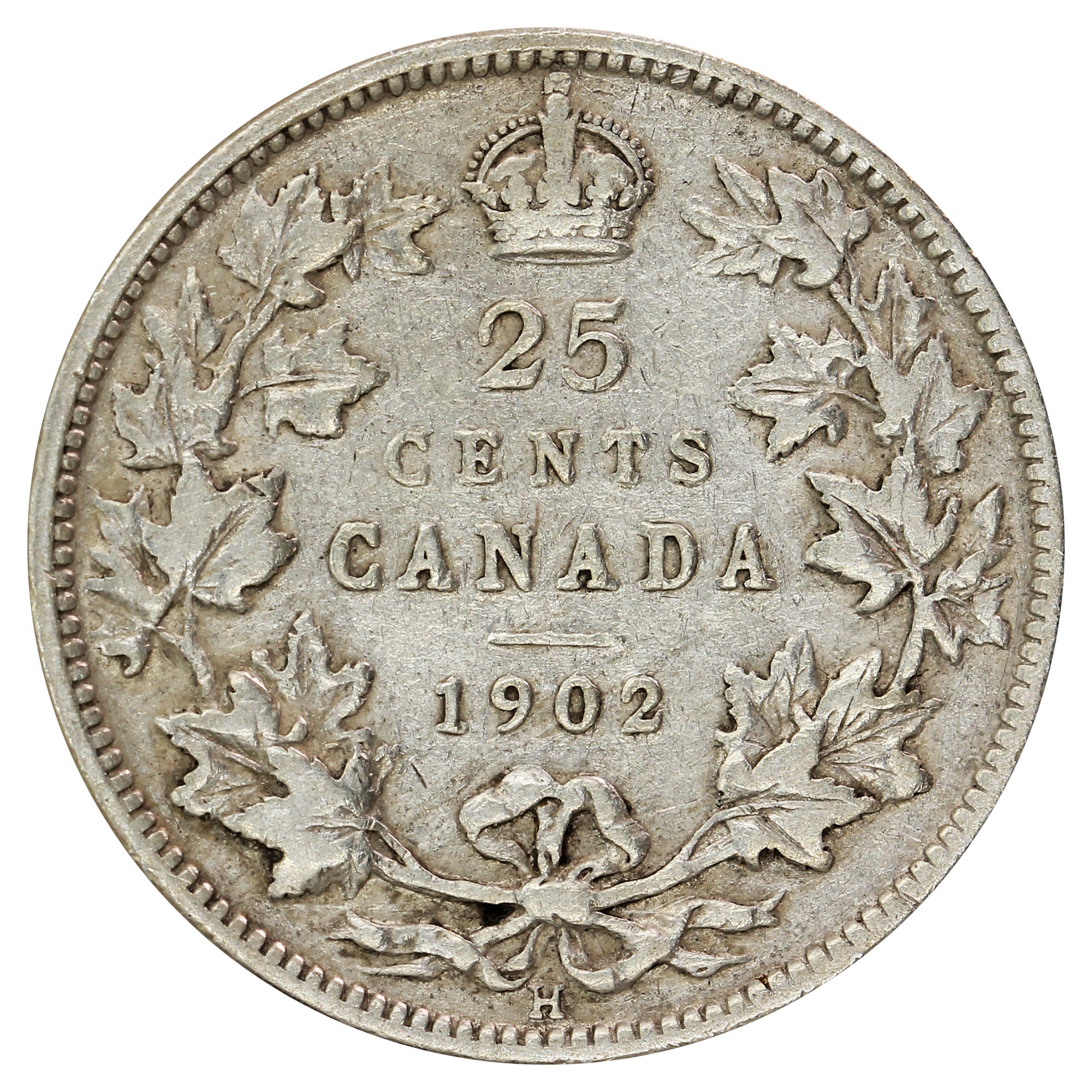 1902H Canada 25-cents VG-F (VG10) – Colonial Acres Coins