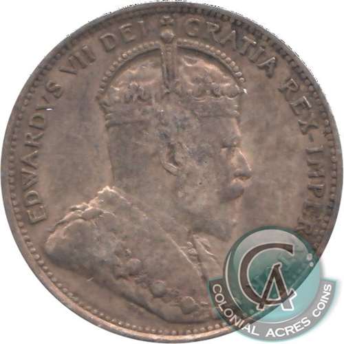 1908 Canada 25-cents Fine (F12) $ – Colonial Acres Coins