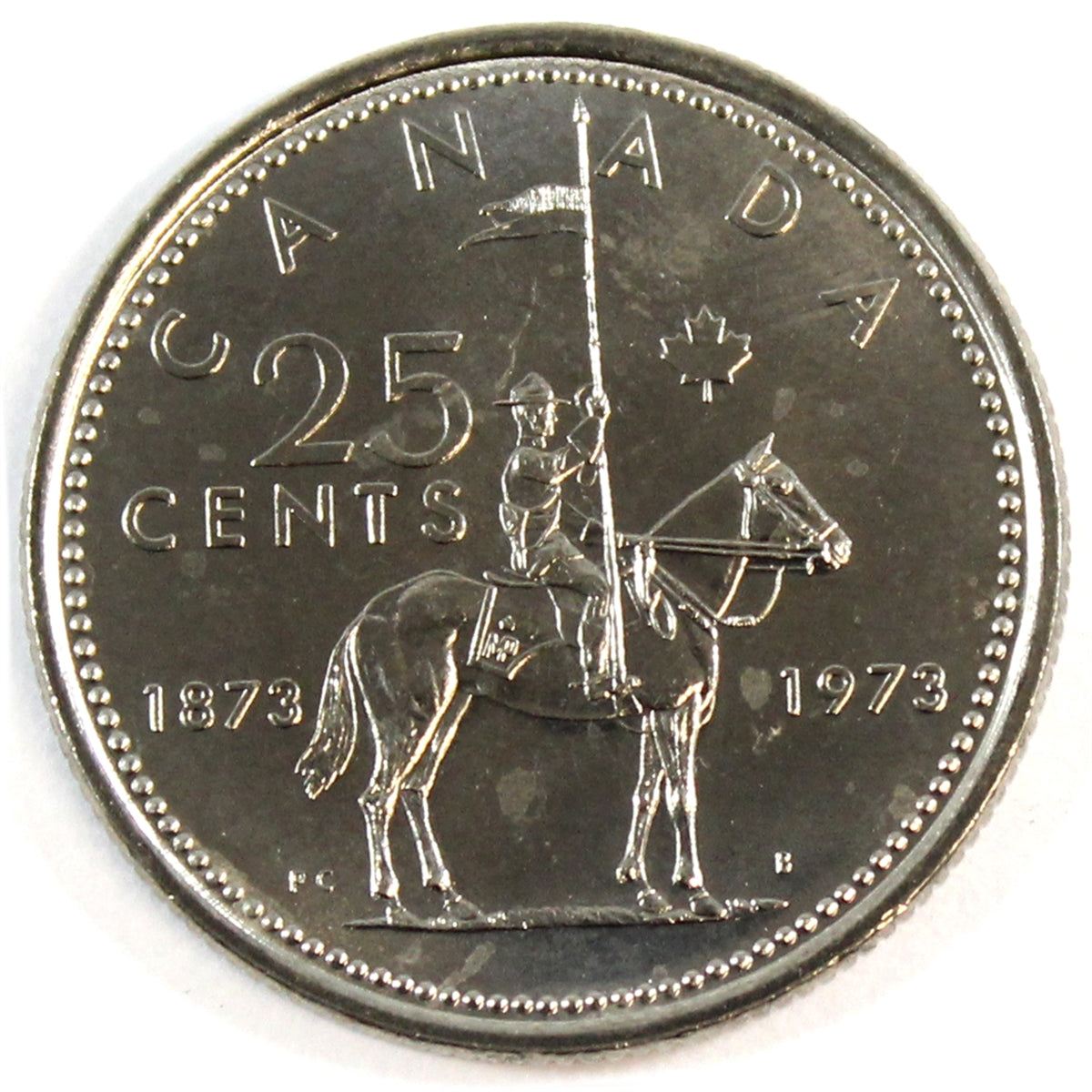 1973 RCMP Canada 25-cents Brilliant Uncirculated (MS-63) – Colonial ...