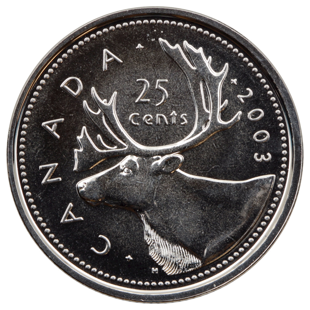 2003WP New Effigy Canada 25-cents Proof Like – Colonial Acres Coins