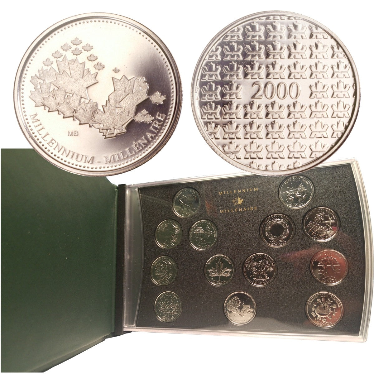 2000 Canada Specimen Millennium 25-cents Set w/ Medallion – Colonial ...