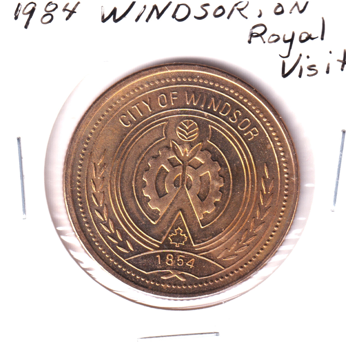 1984 Windsor, ON, Royal Visit Medallion – Colonial Acres Coins