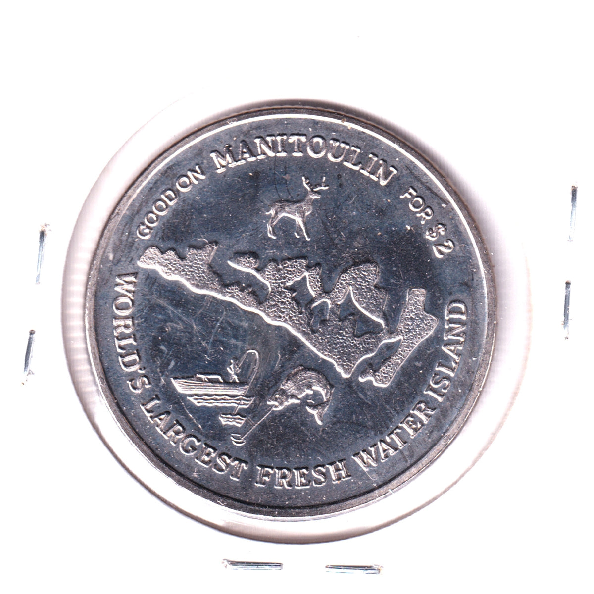 1996 Manitoulin Island, Ontario, Haweater $2 Trade Token: Fire Fighter ...