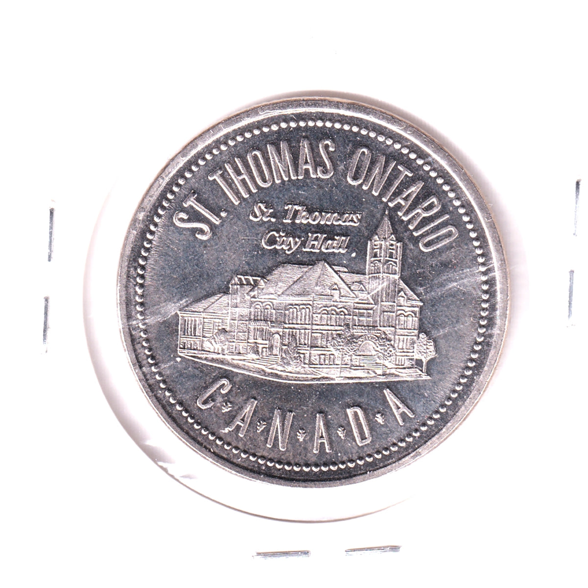 1996 St. Thomas, ON, $2 Trade Token: Railway Capital of Canada / City ...