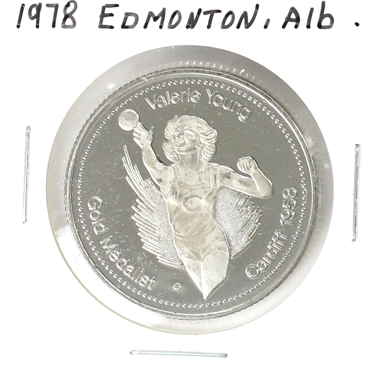 1978 XI Commonwealth Games, Edmonton Medallion: Valerie Young, Gold Me ...