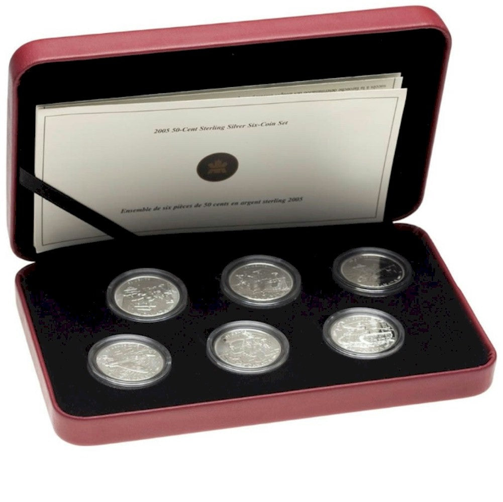 RDC 2005 Canada 50-cent Battle of Britain 6-coin Sterling Silver Set ...