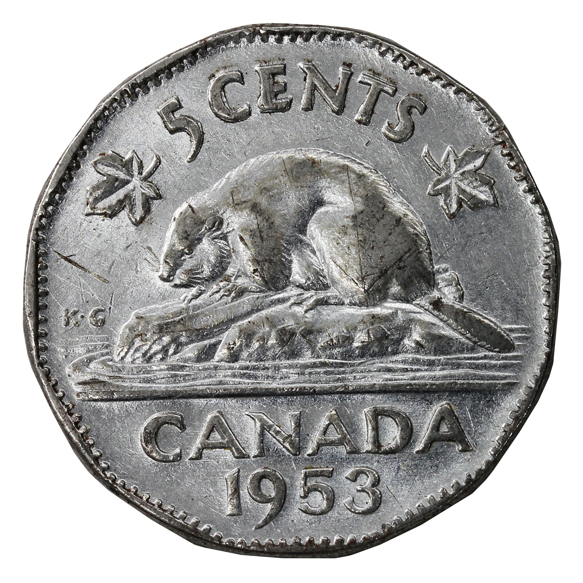 1953 NSS Canada 5-cents Circulated – Colonial Acres Coins