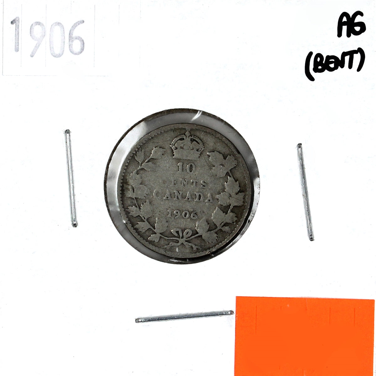 1906 Canada 10-cents About Good (AG3) Scratched, Cleaned or Impaired ...