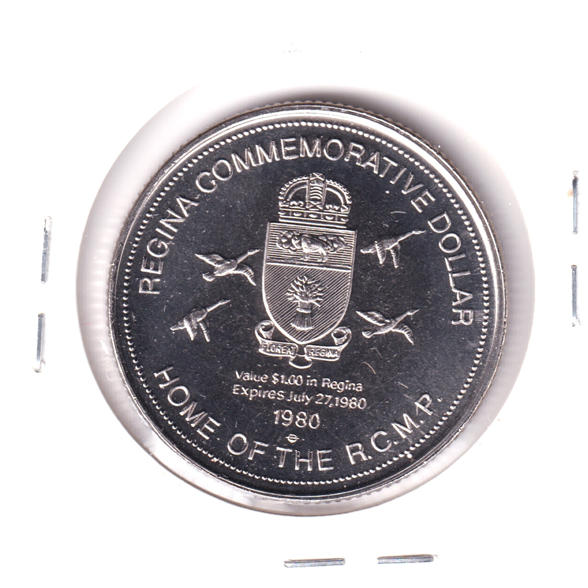1980 Regina Commemorative Dollar Trade Token: Louis Riel - Metis Leade ...