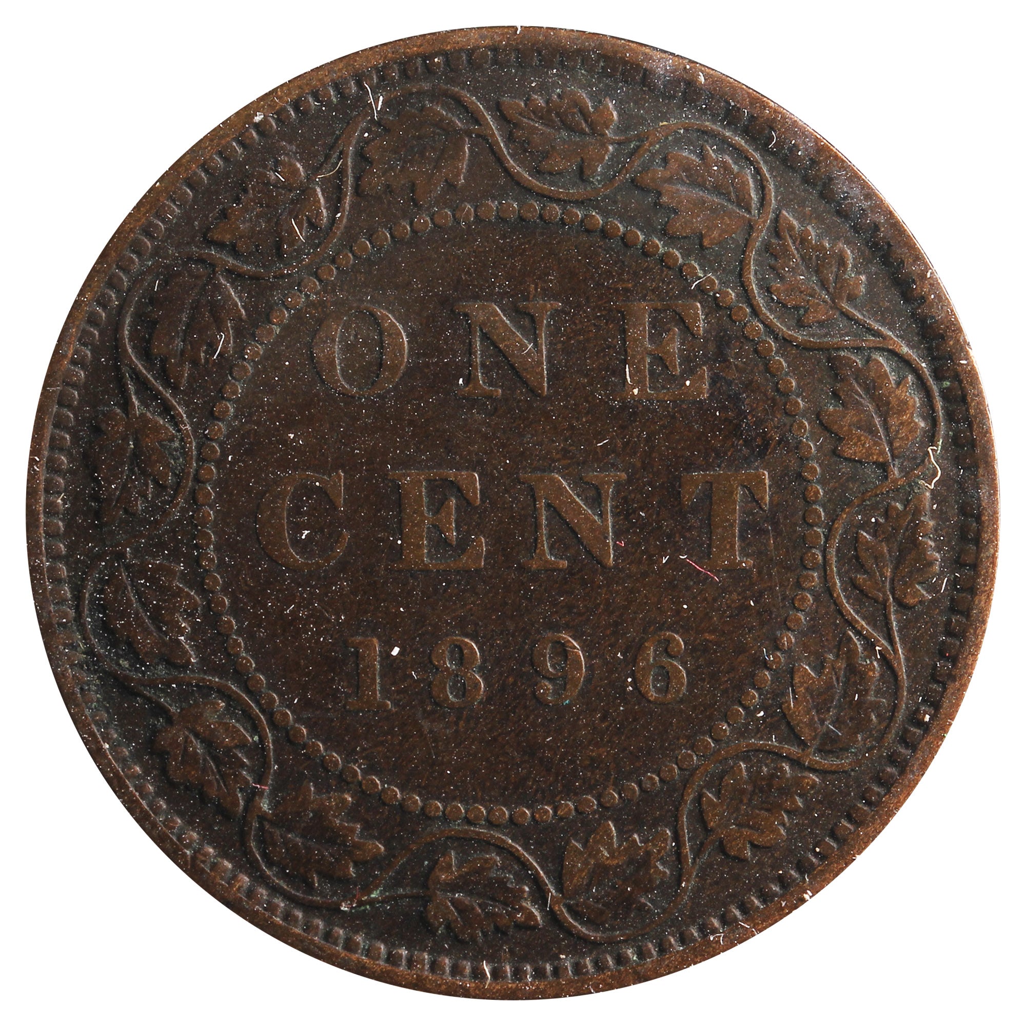 1896 Canada 1-Cent Fine (F12) Scratched, Cleaned or Impaired – Colonial Acres Coins