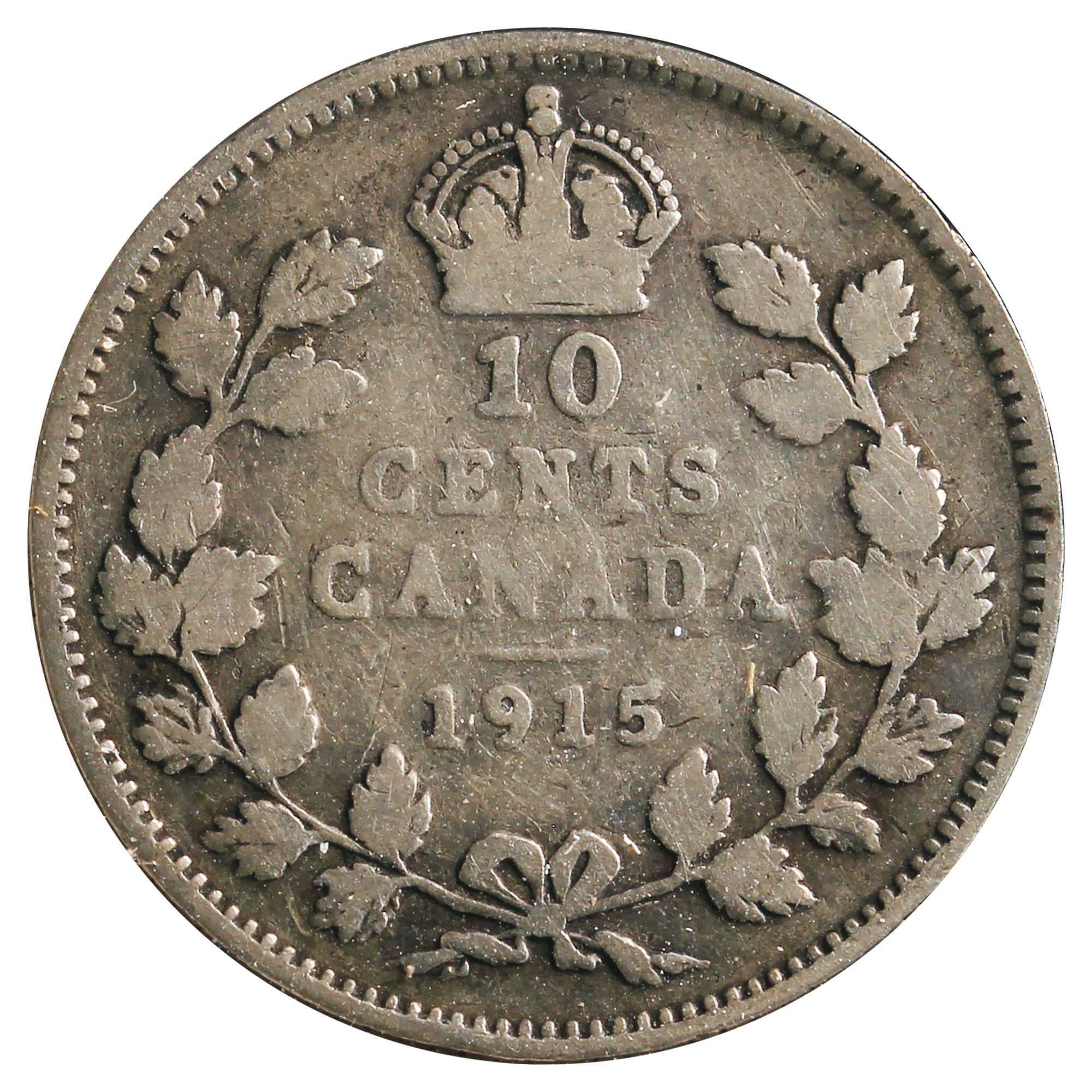 1915 Canada 10-cents G-VG (G6) Scratched, Cleaned or Impaired – Colonial Acres Coins