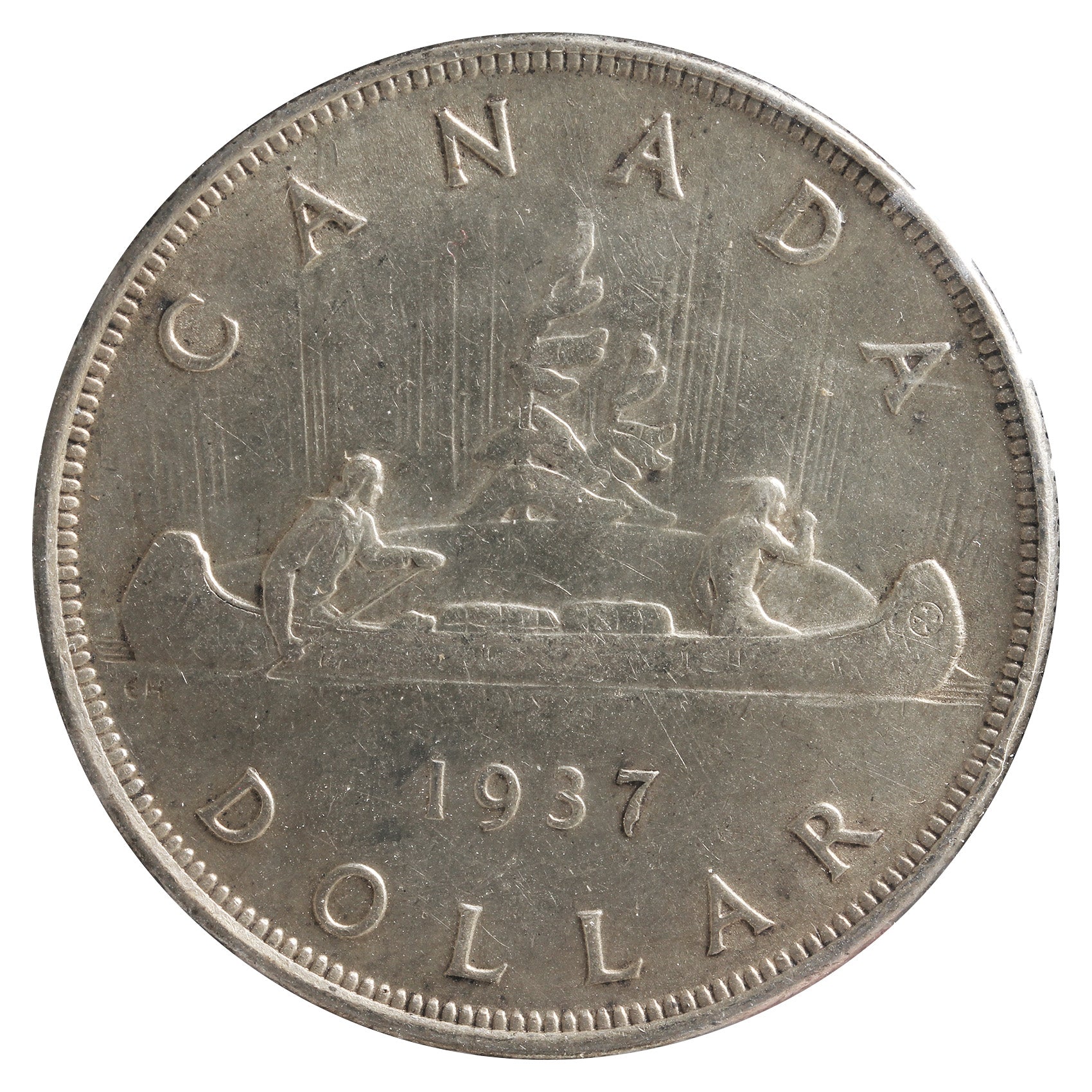 1937 Canada Dollar Extra Fine (EF-40) Scratched, Cleaned or Impaired – Colonial Acres Coins