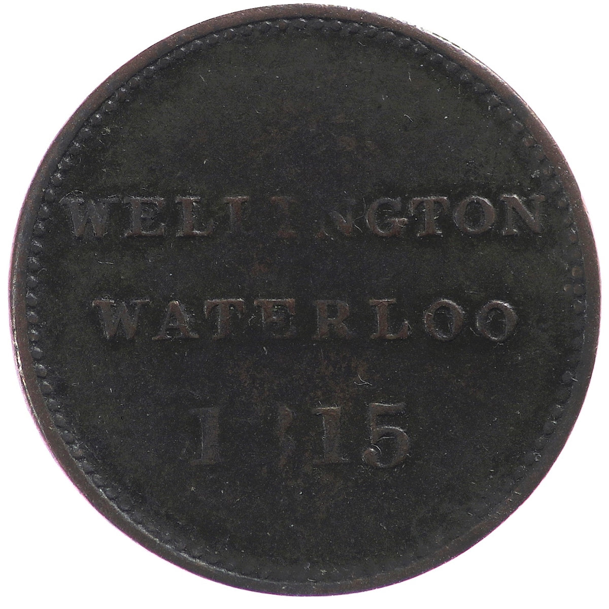WE-15 1815 Wellington Waterloo Bank Token, VF-EF (VF30) $ – Colonial ...