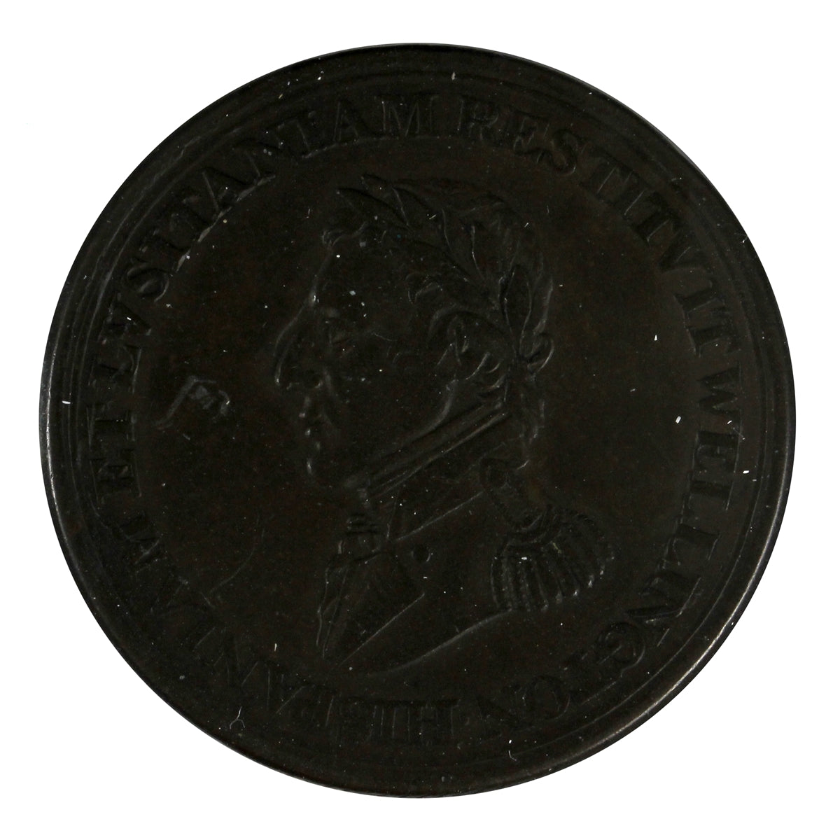 WE-11A5 Wellington Cuidad Rodrigo Half Penny Token Extra Fine (EF40 ...