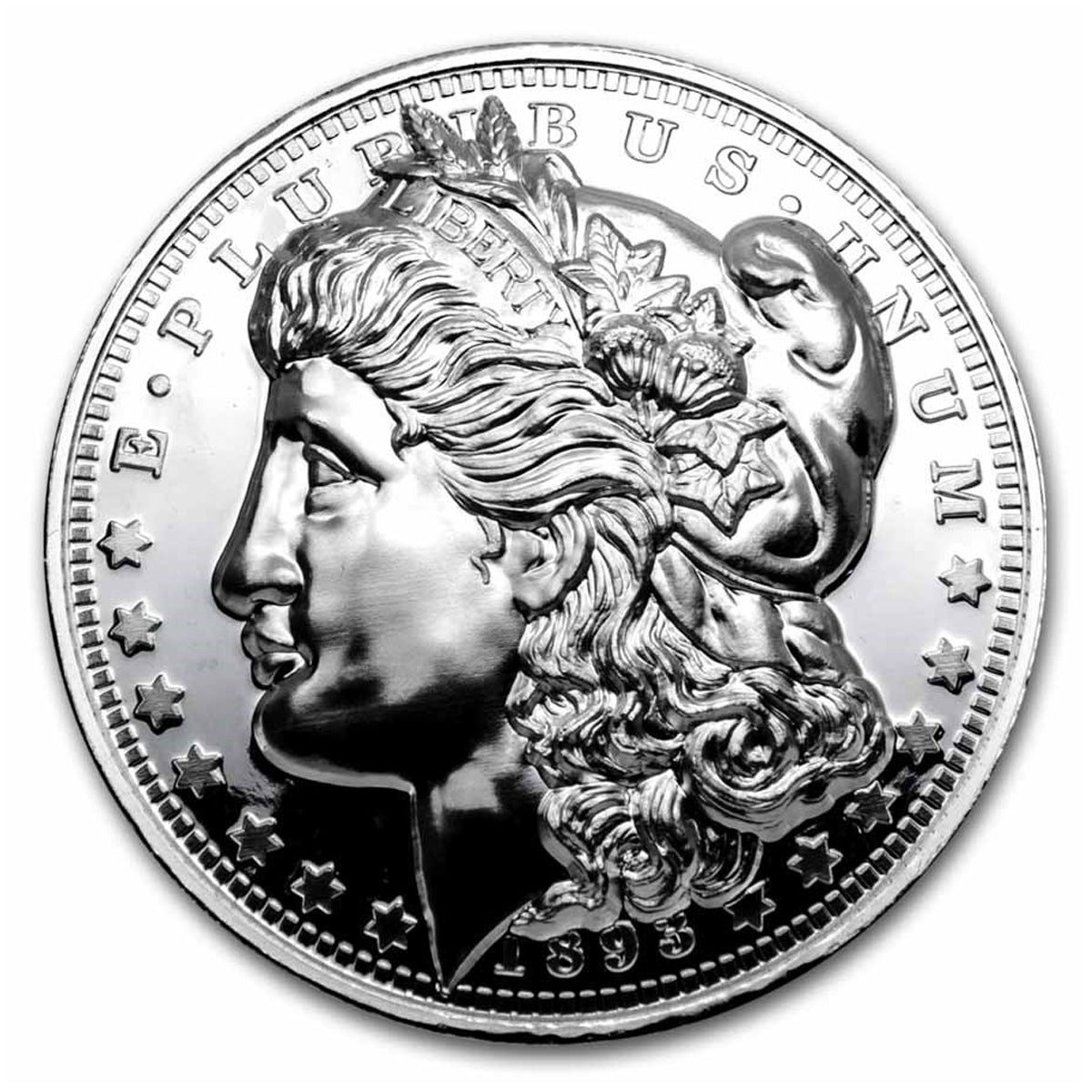 Osborne Mint Domed UHR Morgan Dollar 1oz Silver Round (No Tax) Light T ...